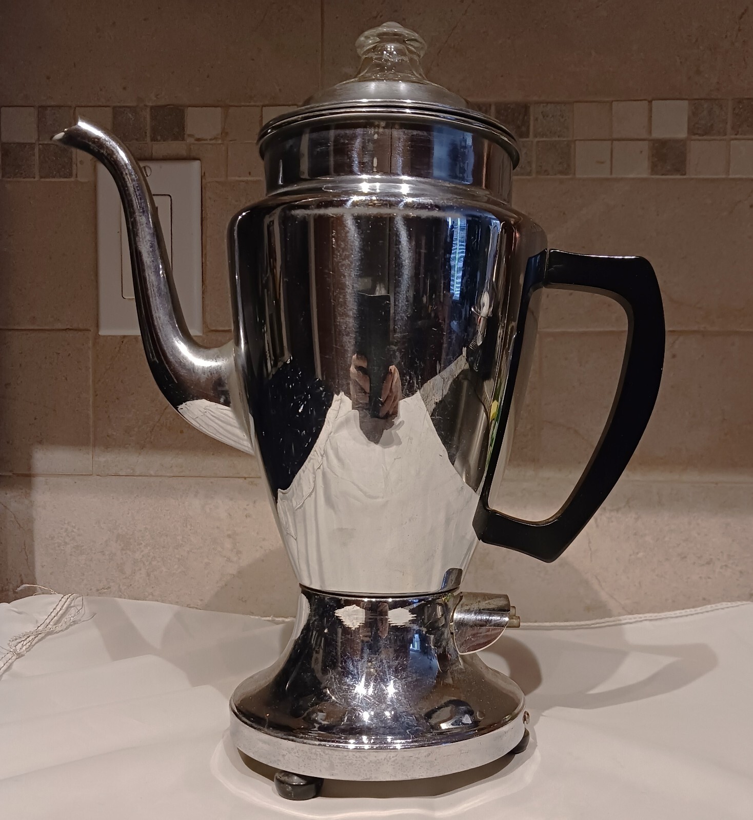 M31 Vintage OPAL PC1000 Percolator Coffee Maker Pot w/ Basket Insert NO ...