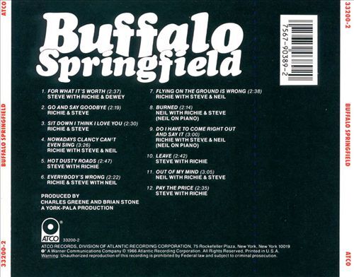 BUFFALO SPRINGFIELD - BUFFALO SPRINGFIELD NEW CD 75679038920 | eBay