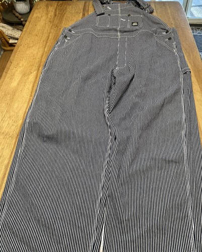 BERNE - Men's Train Conductor Railroad Stripe Bib Overalls - B1214HS ...