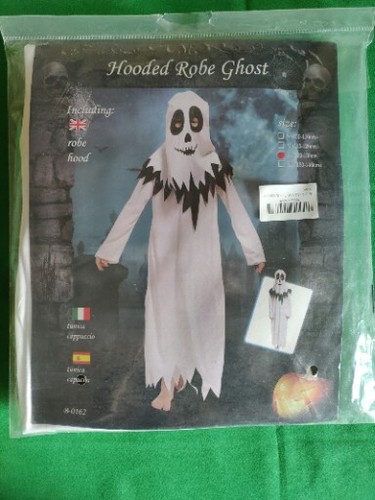 Hooded Robe Ghost Halloween Costume Child Size Large Unisex NEW Height ...