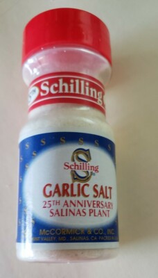 MCCORMICK SCHILLING 25TH ANNIVERSARY GARLIC SALT | eBay