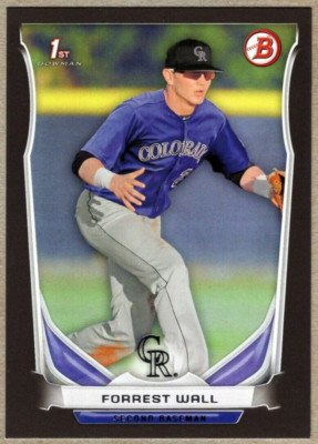 FORREST WALL - 2014 BOWMAN DRAFT PROSPECTS BLACK BORDER RC | eBay