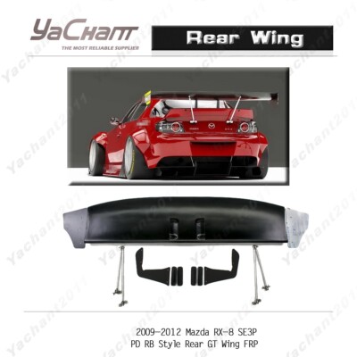 FRP Rear Trunk Spoiler Kit For 09-12 Mazda RX-8 SE3P PD RB Style GT ...