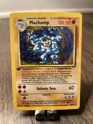 Machamp Holo First Edition Base Set 8/102 | eBay
