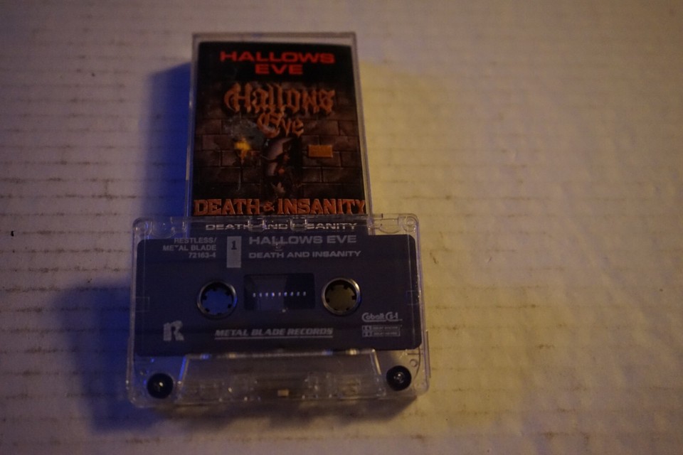 Hallows Eve Death and Insanity Cassette Tape 1986 Thrash Metal Blade ...