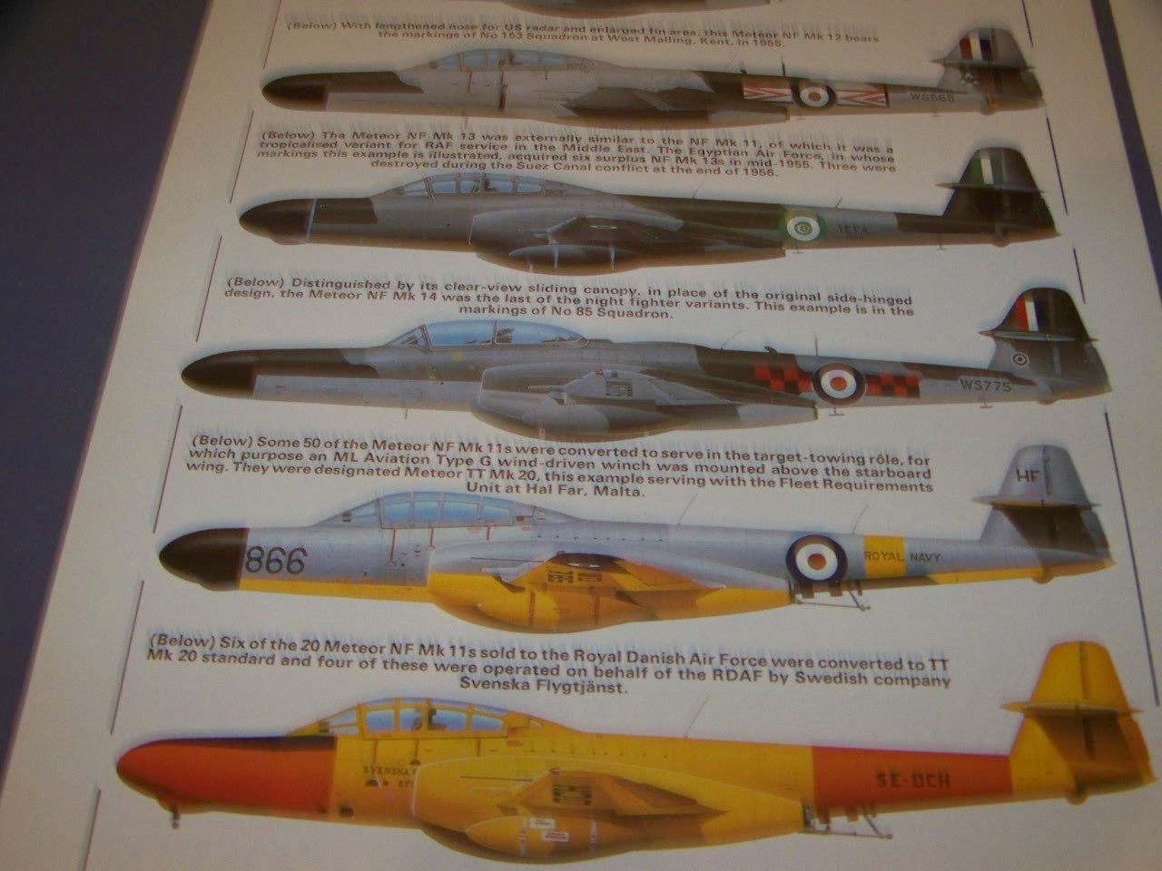 VINTAGE..METEOR VARIANTS..COLOR PROFILES/HISTORY...(570G) | eBay UK