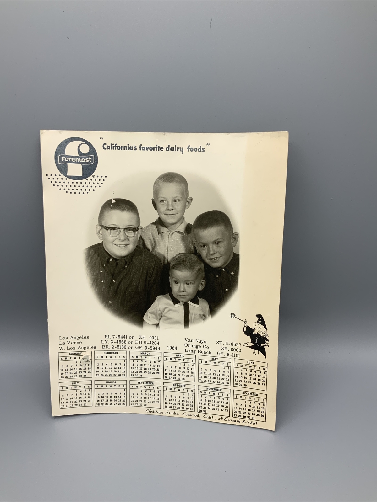 Foremost ‘California’s Favorite Dairy Foods”.. 1964 Calendar | eBay