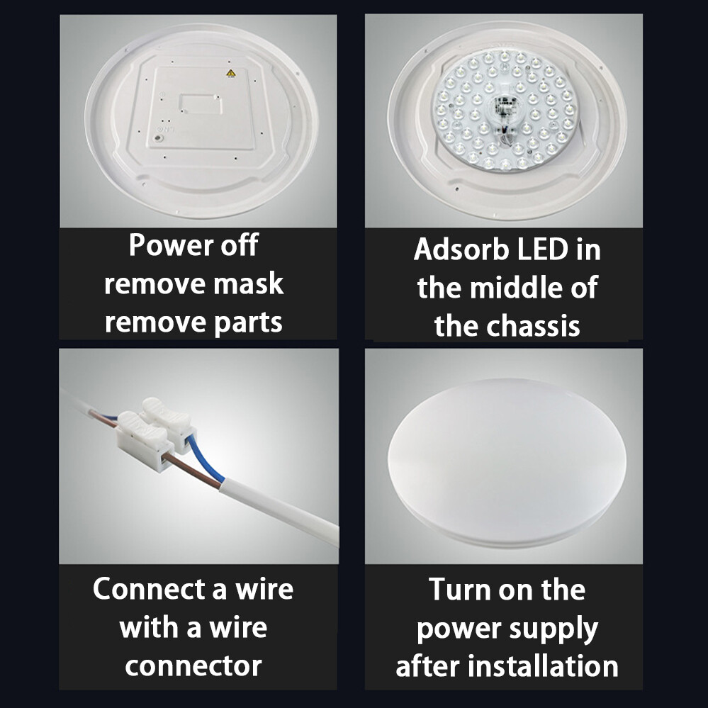 Panel Fan Light Retrofits Kit for Ceiling LED Light Engines LED Circle ...