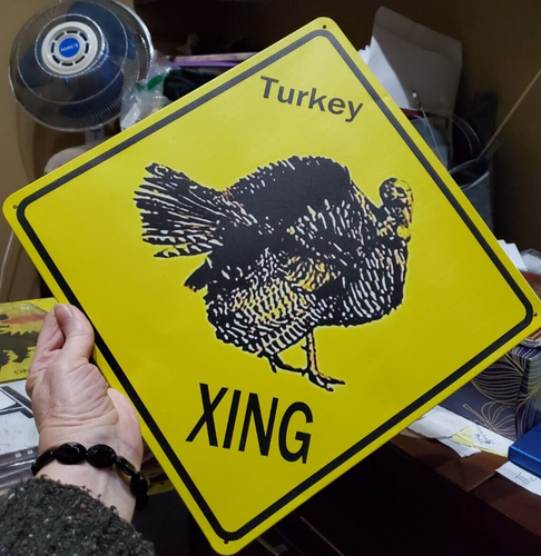 Metal sign TURKEY XING Big approx 12x12" Rustic Bar Garage | eBay