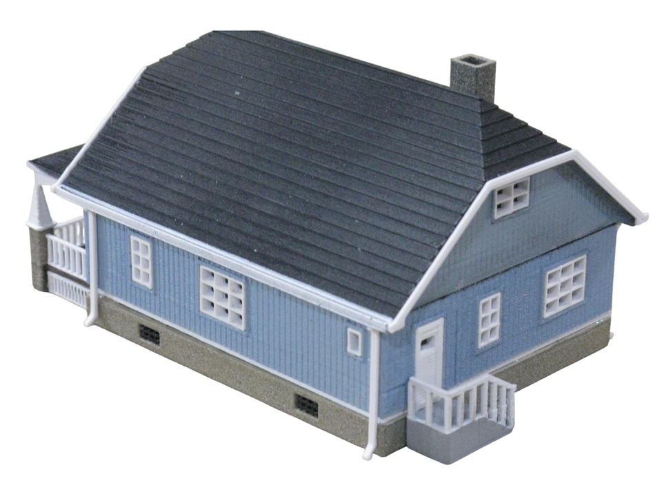 HO / N Scale Bungalow House Model Kit for Train layouts / dioramas ...