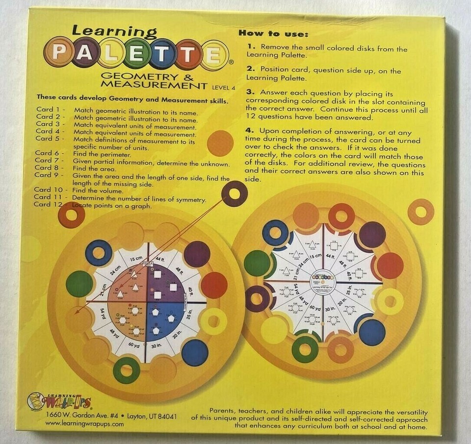 Learning Palette Level 4 Math Geometry & Measurement Home School ...