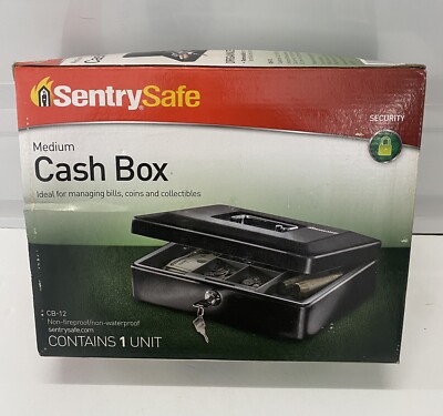 Sentry Safe Medium Cash Box CB-12 | eBay