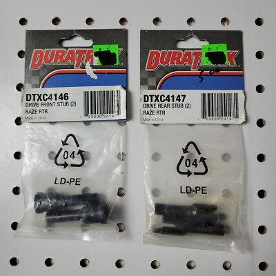 Duratrax ~ RAZE ~ DTXC4146 Front & DTXC4147 Rear Stub Axle NOS Vintage ...