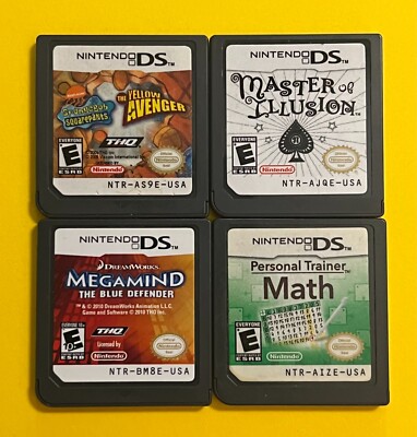 Lot (4) Megamind, The Yellow Avenger, Master Of Illusion, Math Trainer ...