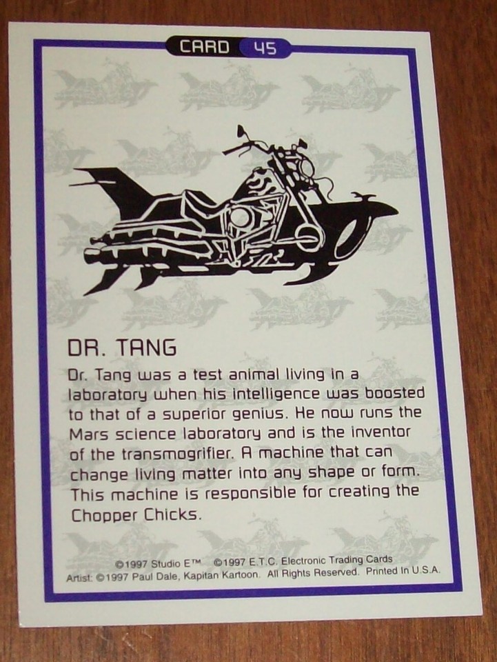 1997 Studio E Chopper Chicks of Mars Dr. Tang Card-45 | eBay
