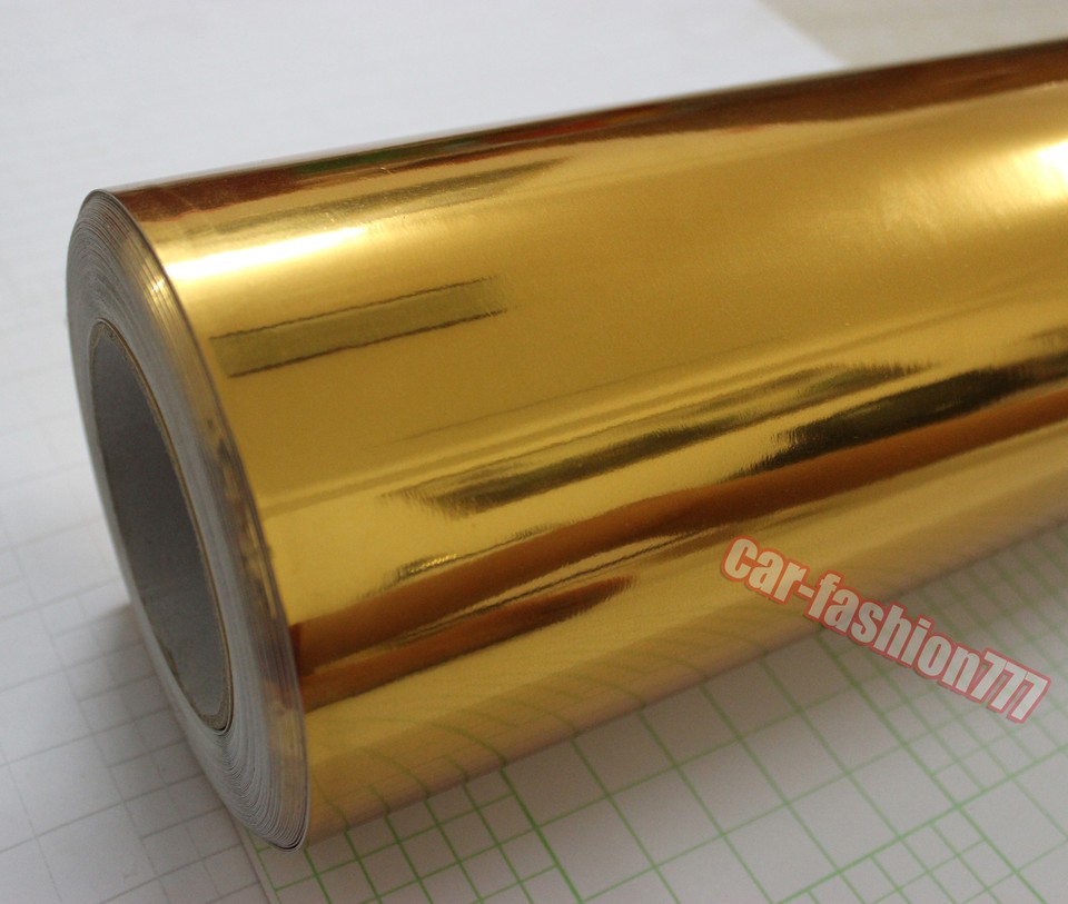 50FT X 5FT Entire Car Wrap Glossy Mirror Chrome Vinyl Sticker Air Free ...