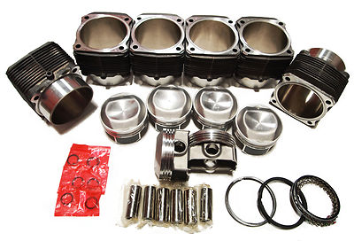 QSC Porsche 911 100mm Aluminum Nikasil Coated Cylinders & Pistons Set ...