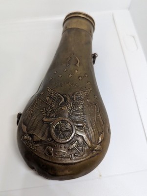 American Flask & Cap Company 6 oz. Coat of Arms "Navy" Powder Flask ...