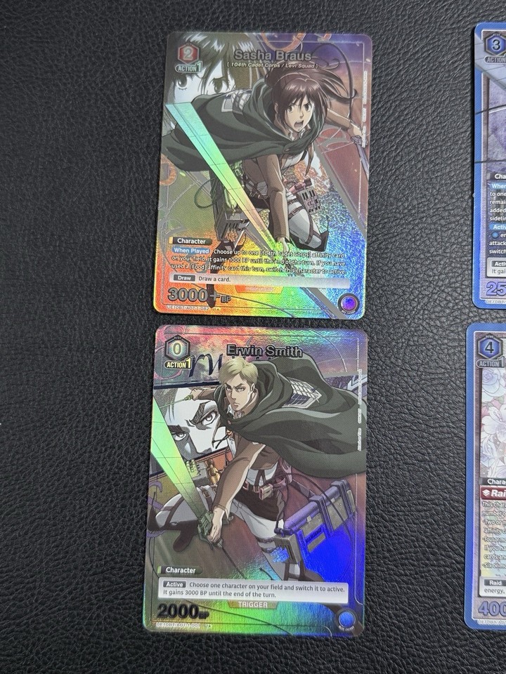 Attack on Titan Union Arena Lot – Sasha Braus & Erwin Smith – R/U Star ...