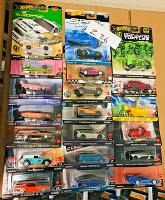 HOT WHEELS PREMIUM CARS RUBBER TIRES LOT OF 20 CARS Z36 | eBay