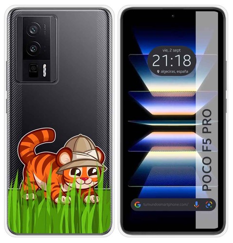 Siliconhülle Transparent Für Xiaomi POCO F5 PRO 5G Tigerdesign ...