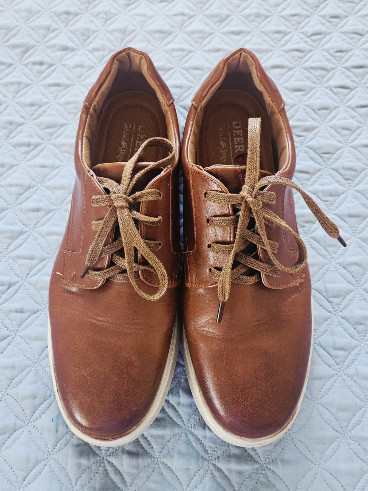 Deer Stags Ds Albany Mens Round Closed Toe Oxford Shoes Brown Size 11 ...