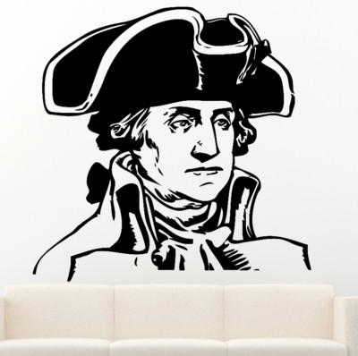 UNITED STATES PRESIDENT GEORGE WASHINGTON LARGE WALL VINYL DECAL ...