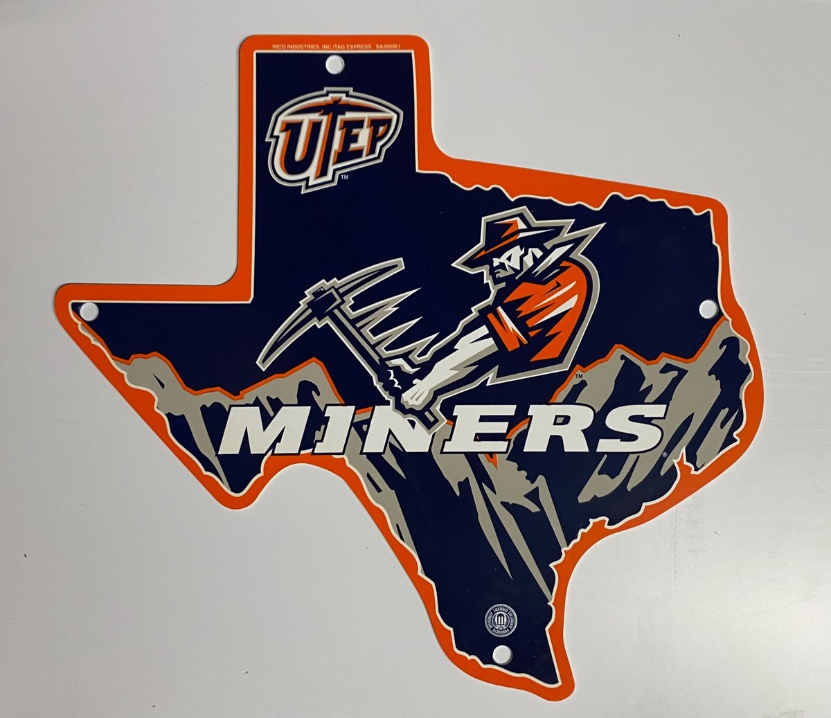 Utep Miner Logo UTEP Miners Pegasus 50" X 60" Diamond Logo Fleece