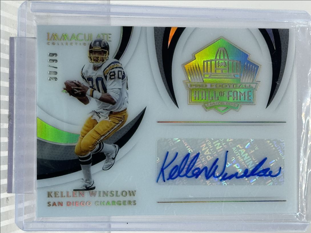 KELLEN WINSLOW 2021 IMMACULATE HALL OF FAME AUTOGRAPH AUTO /99 Q2756 | eBay