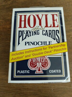 Vintage Hoyle Pinochle Playing Cards Blue Nevada Finish Hoyle Stamp ...