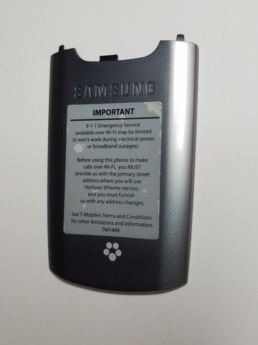 Rare Samsung Katalyst SGH-T739 T-Mobile Slider Back Door Battery Cover ...