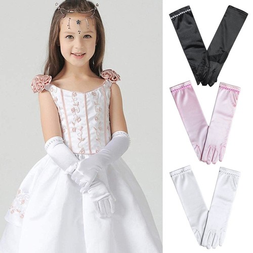 Performance Stage Gloves Full Finger Mittens Princess Gloves Wedding ...