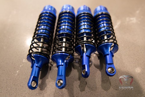 Traxxas SLASH Aluminum BIG BORE Front and Rear Adjustable Shock 4X4 2WD ...