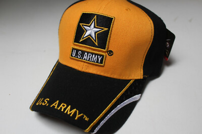 U.S. Army Cap Kappe Army Strong Official Product U.S. Army Schwarz/Gelb ...