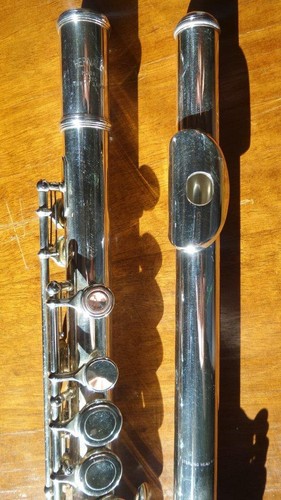 HERNALS JAPAN S210 -E- Vollsilberkopf Querflöte flute flauta flauto ...