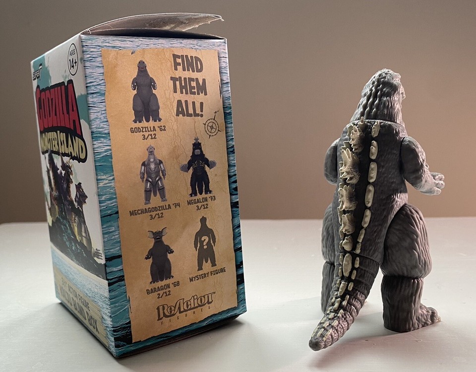 Godzilla 62 ReAction Monster Island Blind Box (Light Gray version ...