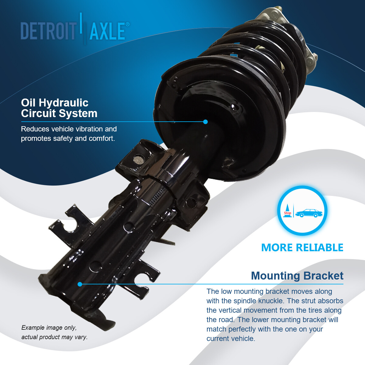 Front Strut Springs + Rear Shock Absorbers + Sway Bars for Volvo V70 ...