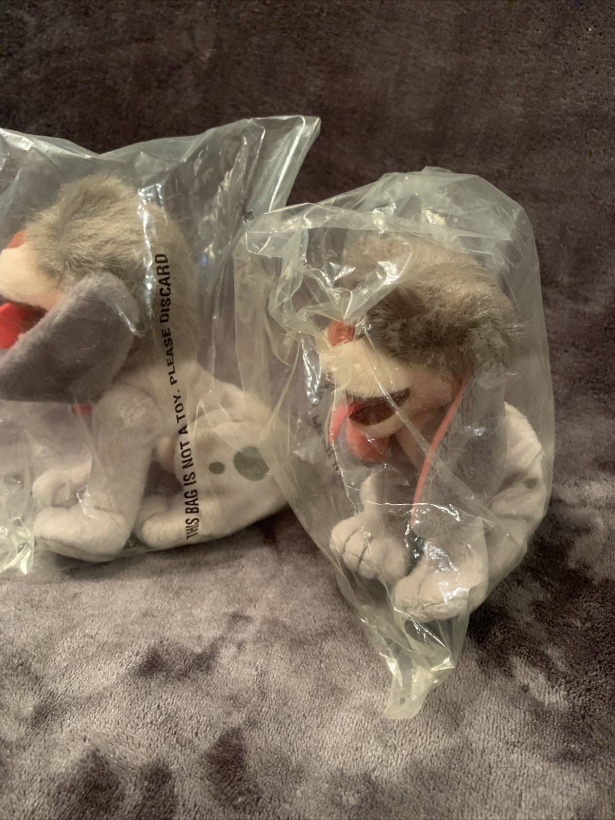 POOKA PLUSH 5" ANASTASIA GREY FOX PUPPY fox film DOG tongue out Lot of ...