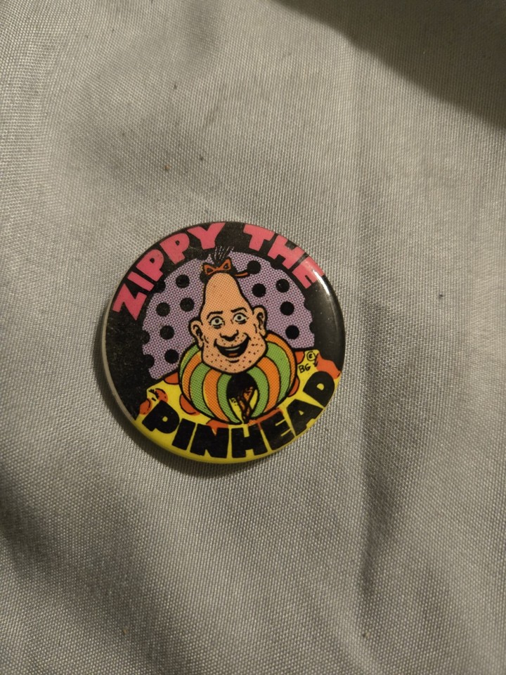 Zippy The Pinhead Mascot Vintage Pinback Button | eBay