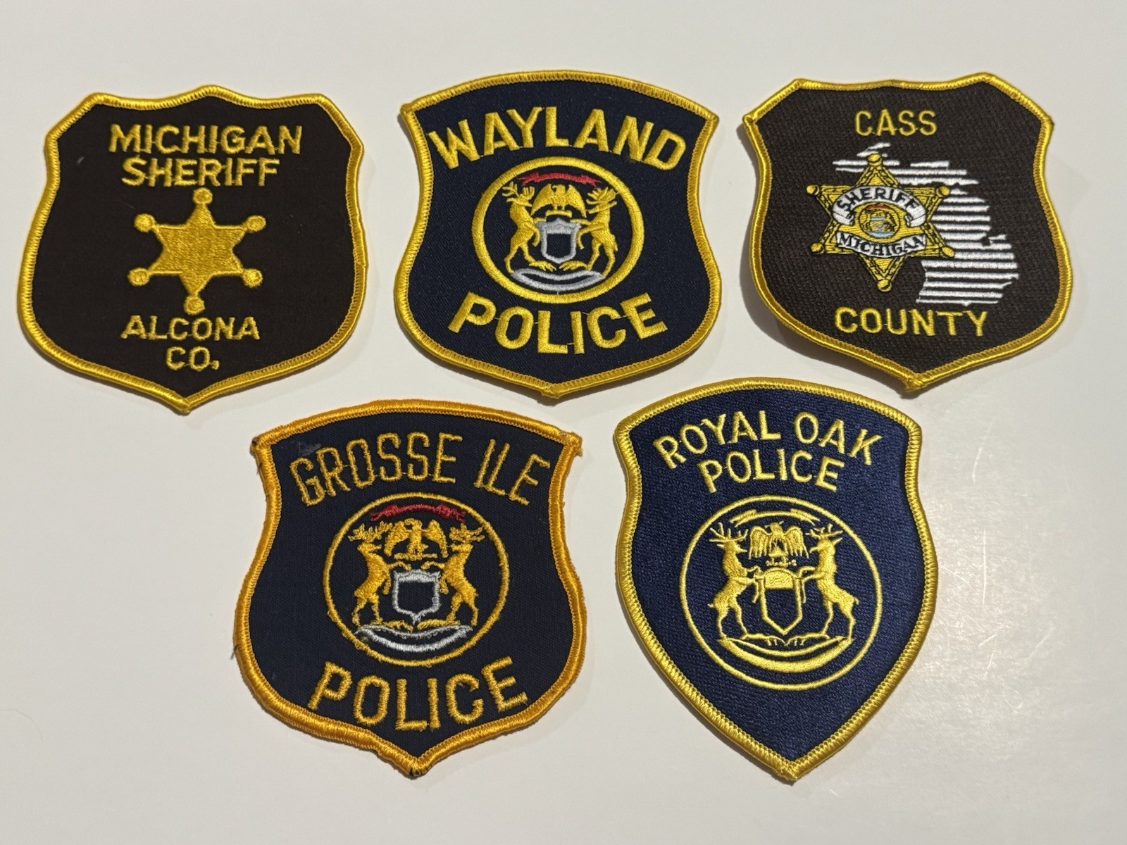 Michigan Police Patch Lot of 5 | eBay