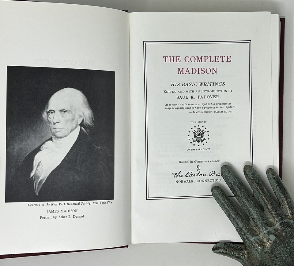 EASTON PRESS: The Complete Madison by Saul Padover - 1988 Genuine ...