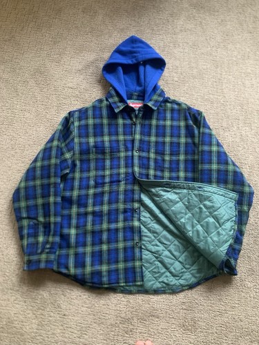 Supreme Tartan Flannel Hooded Shirt SUP-FW23-232 | eBay