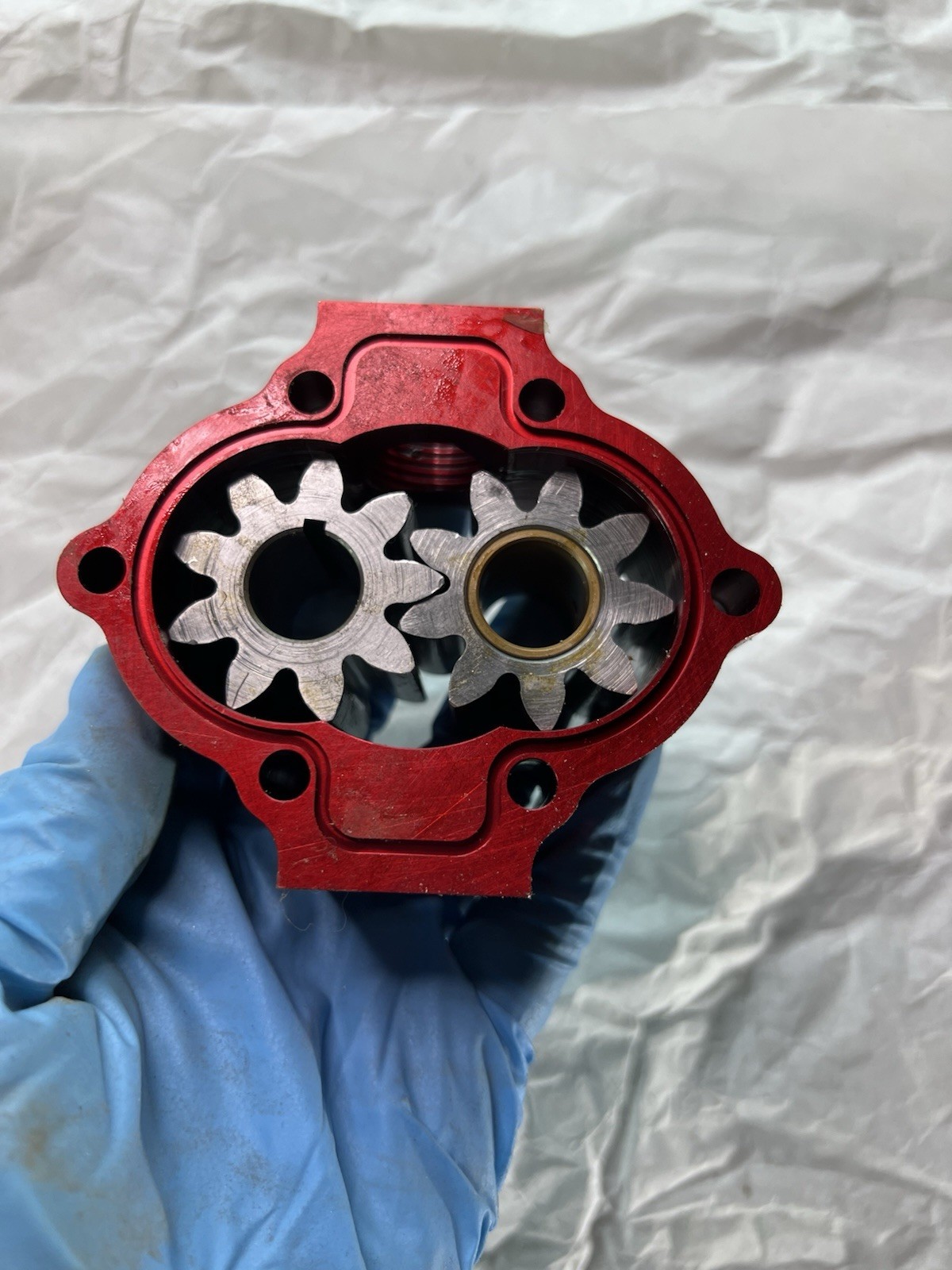 Barnes Dry Sump Oil Pump Section – Red Billet Gear Scavenge Stage In ...
