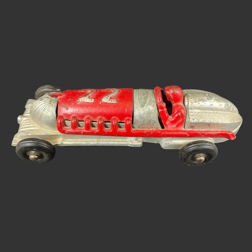 Vintage Hubley Cast Iron 7.5" Long Race Car Toy #22 Made In USA #2330 ...