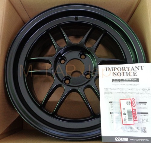 Set of 4 ENKEI Genuine RPF1 15x7.0 +35 4x100 MBK wheels 15x7 4x100 rims ...