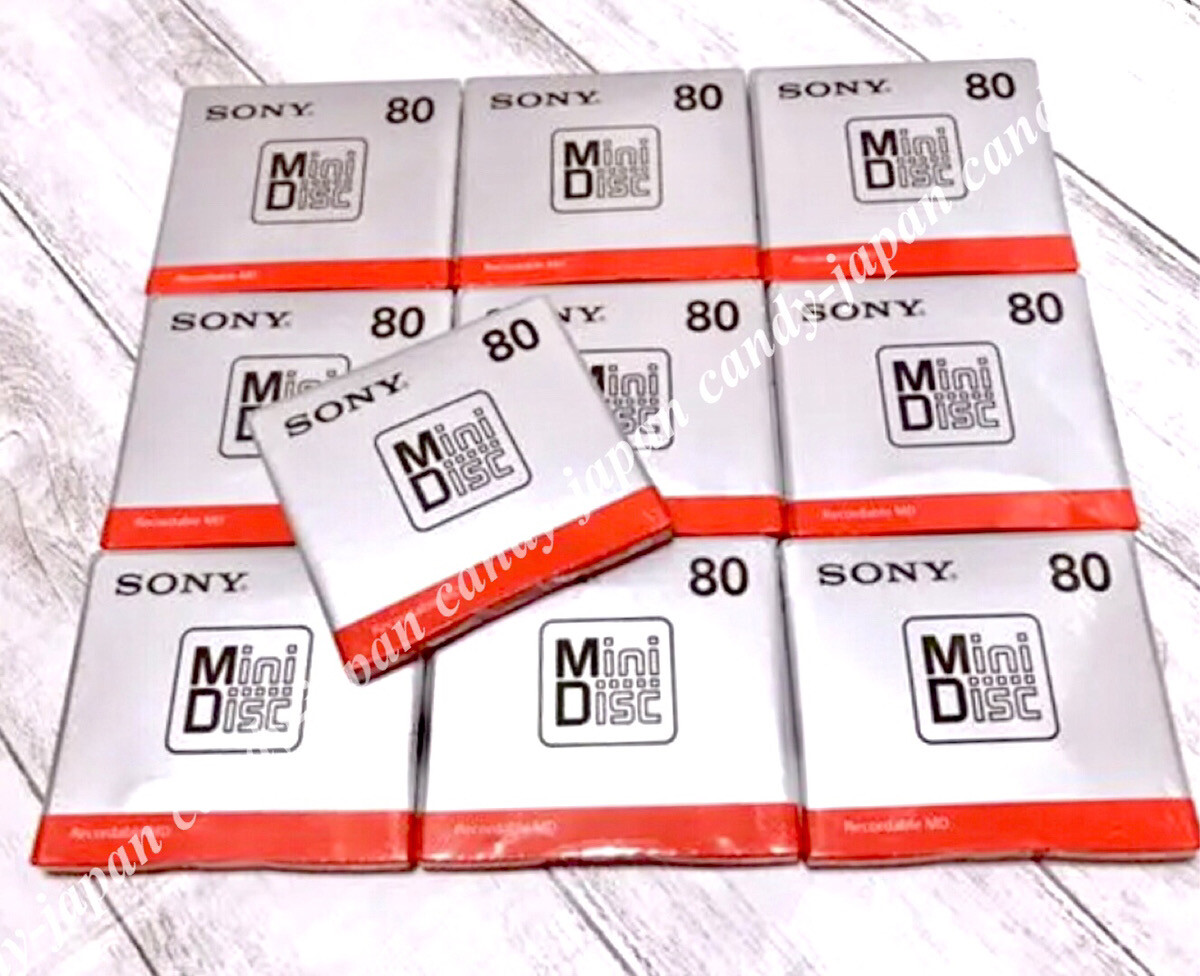 Sony Minidisc 80 Minutes MD Mini Disc MDW80T 10 Disk set Recording ...