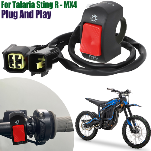Headlight Light Switch For Talaria Sting R -MX4 Headlight Switch Plug-N ...