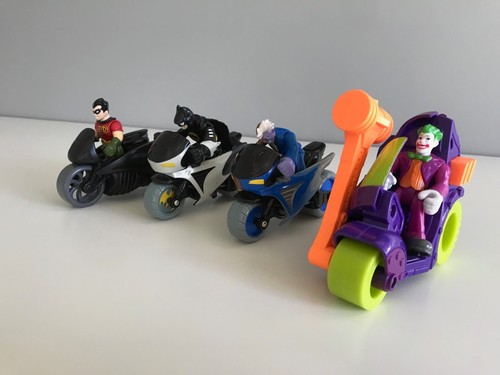 RARE Imaginext DC Hero/Villians Batman Robin Joker Superman Two-Face ...