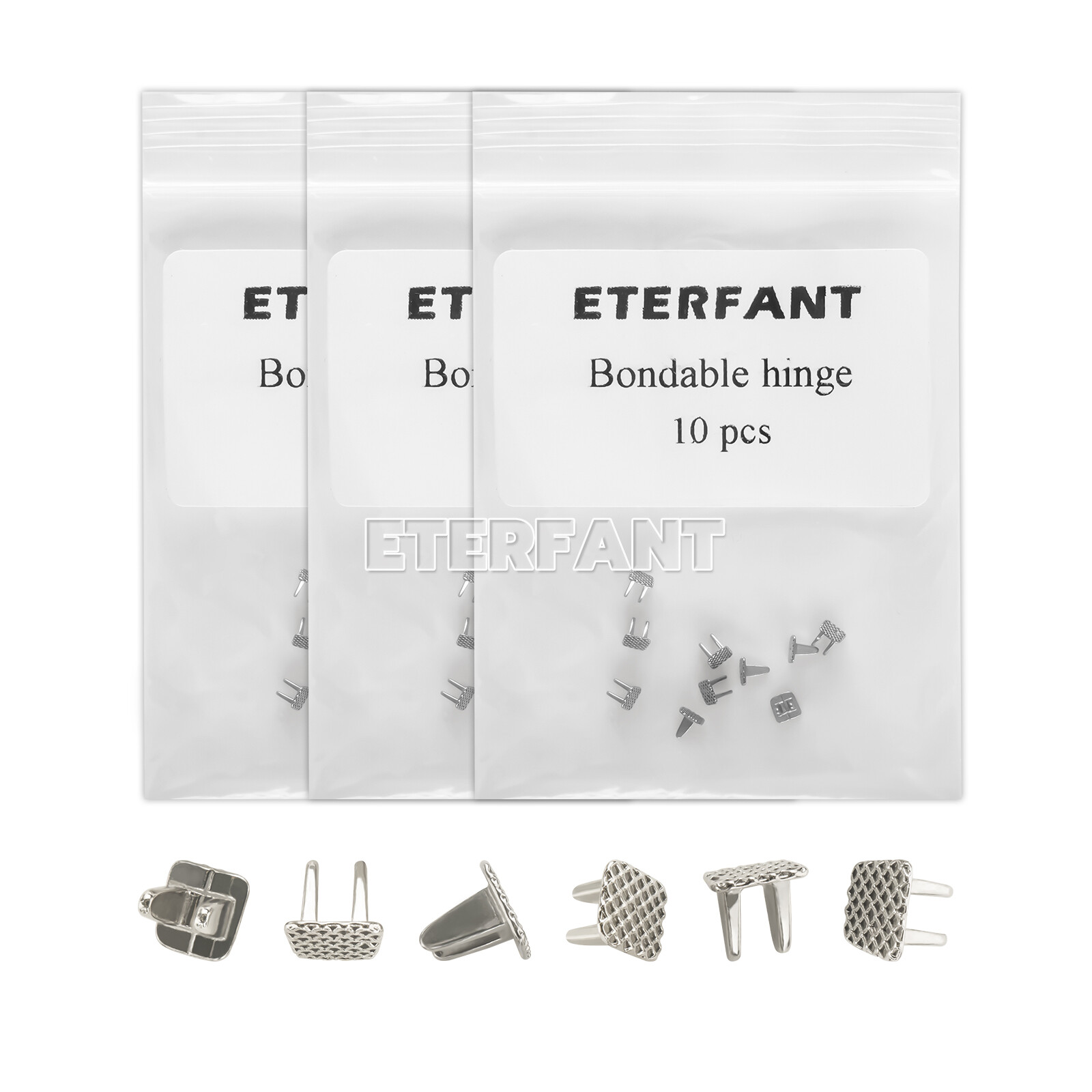 5xETERFANT Dental Ortho Bondable Hinge Bite Turbo Metal Opener Tongue ...