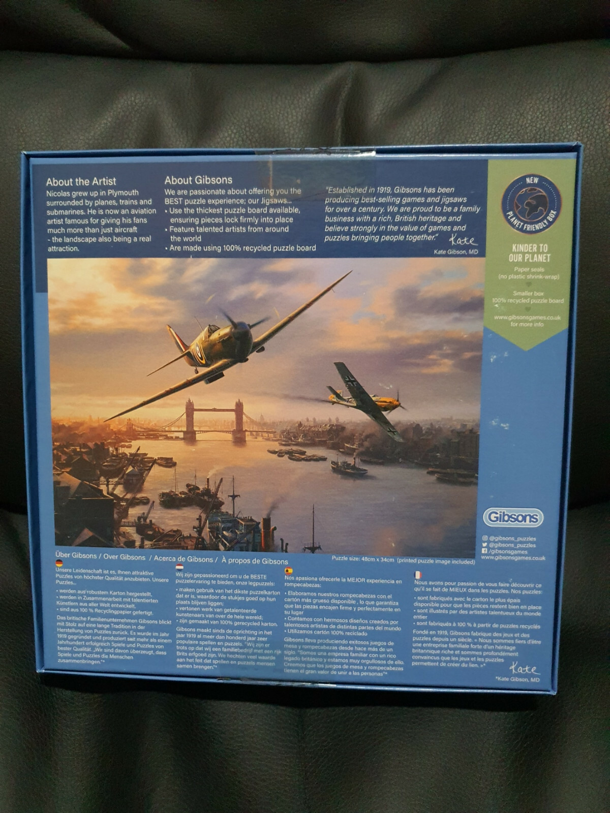 Gibsons G3112 Spitfire Skirmish by Nicolas Trudgian 500 pce jigsaw ...